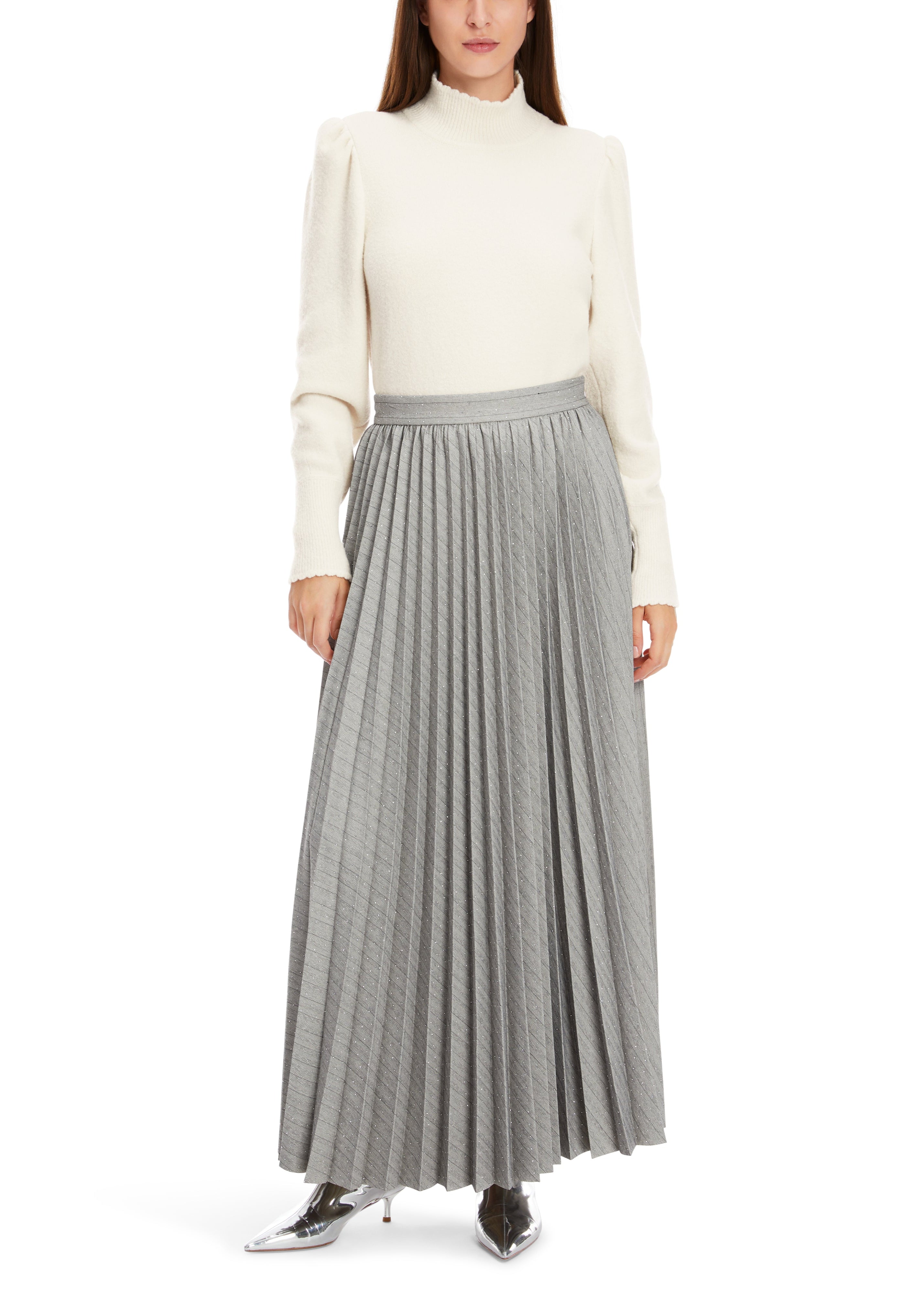 MAXI SKIRT W PLEATS & HERRINGBONE GLITTER – Moya Sydney